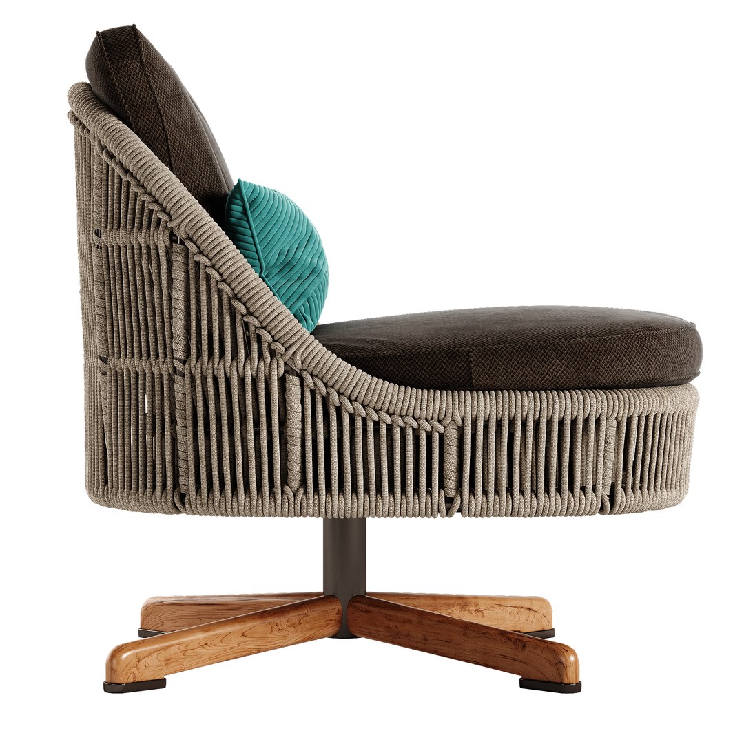 Minotti Sendai Cord Armchair 3D Model - TurboSquid 2144200