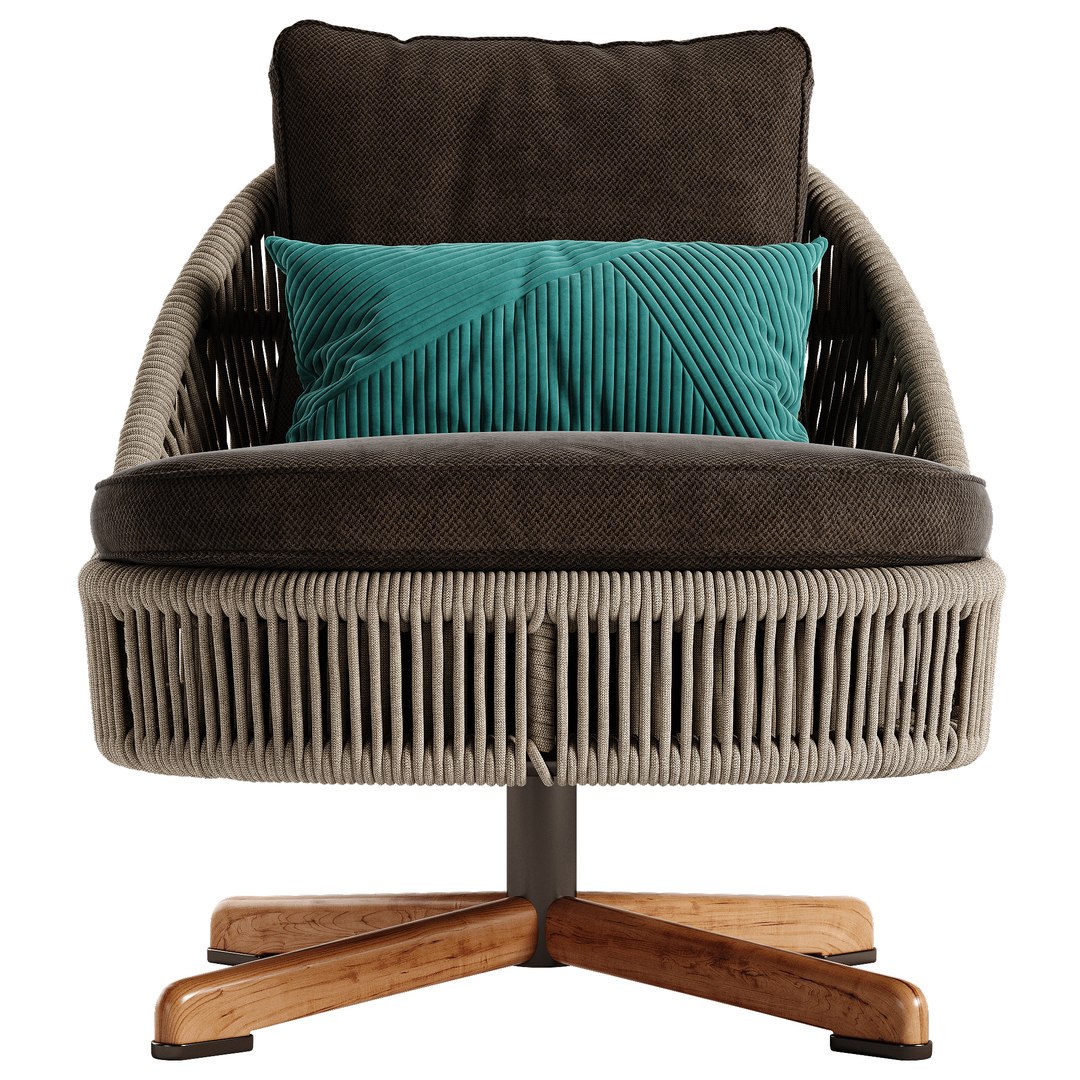 Minotti Sendai Cord Armchair 3D Model - TurboSquid 2144200