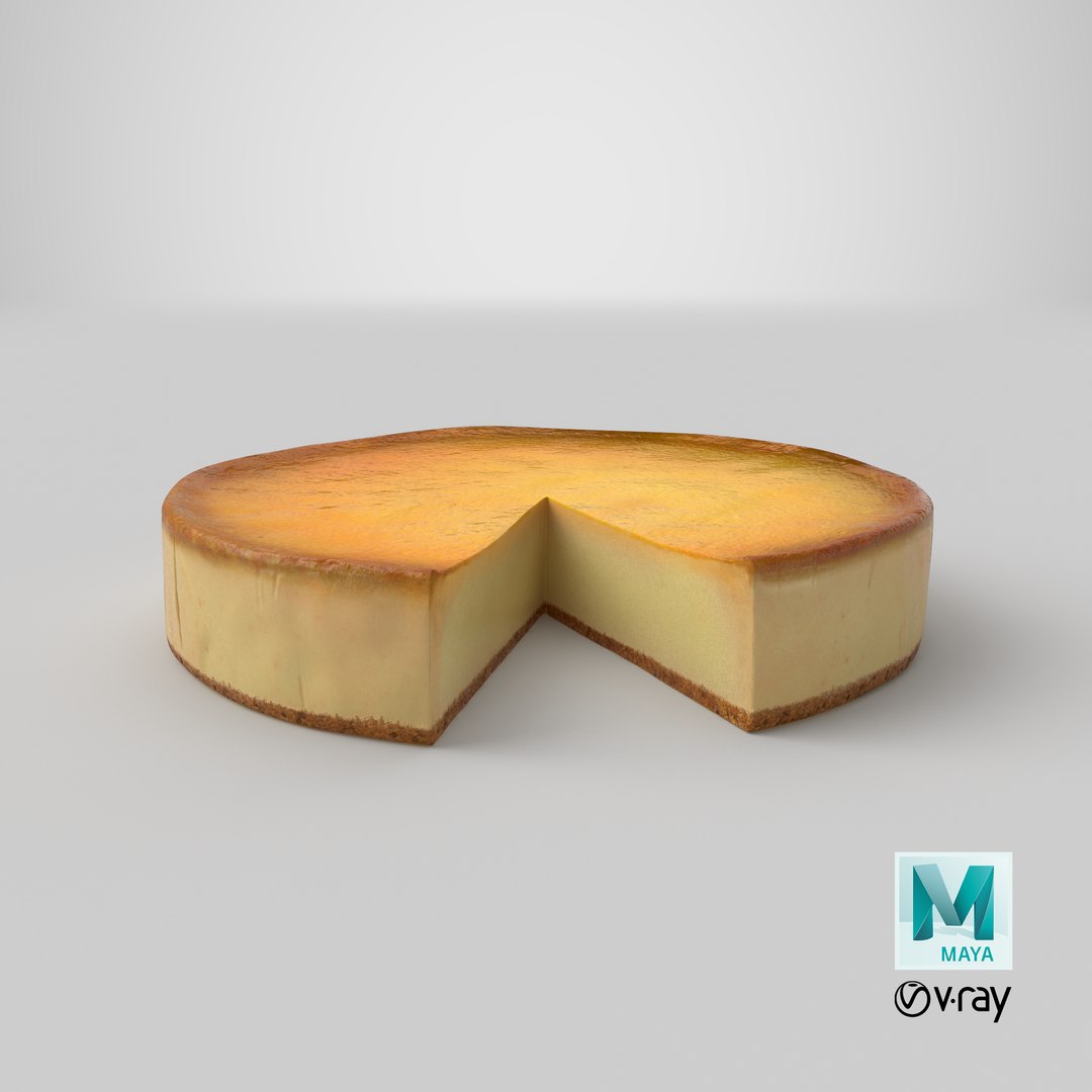 3D New-york-style-cheesecake---slice-cut - TurboSquid 1353652