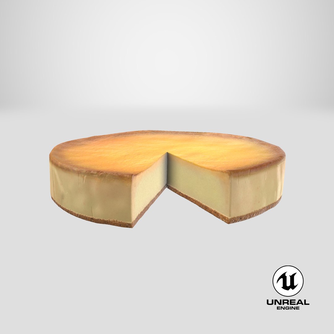 3D New-york-style-cheesecake---slice-cut - TurboSquid 1353652