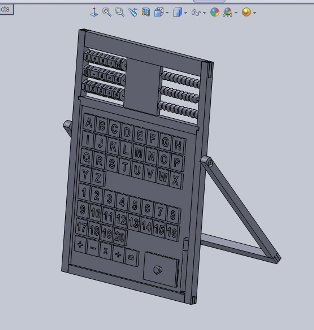 Caillou Abacus Wood 3d Model