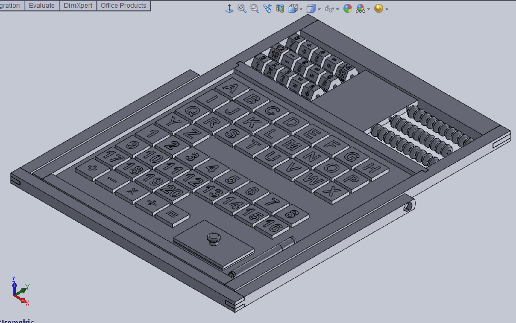 Caillou Abacus Wood 3d Model