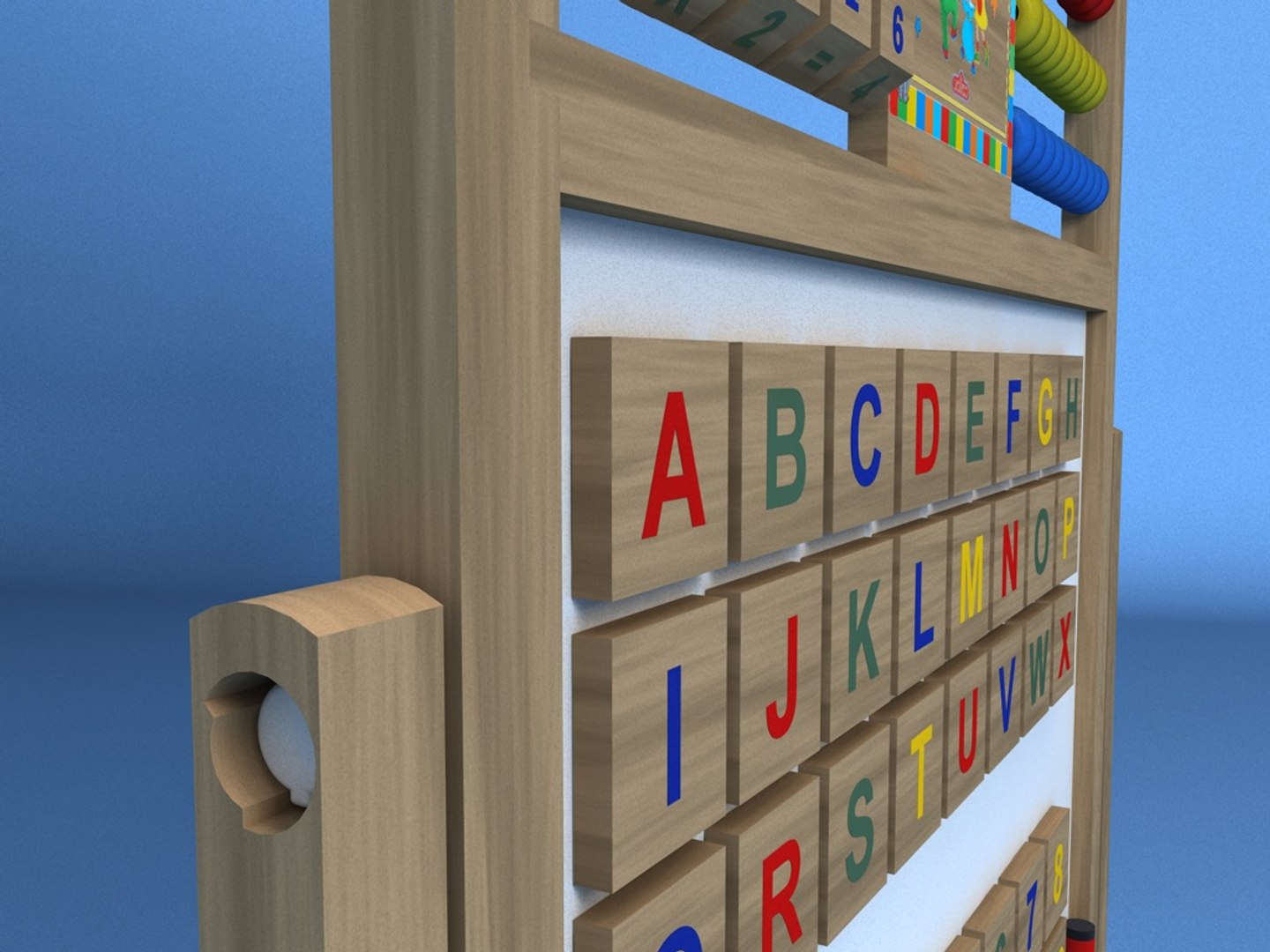 Caillou Abacus Wood 3d Model