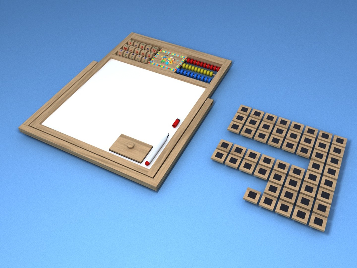Caillou Abacus Wood 3d Model