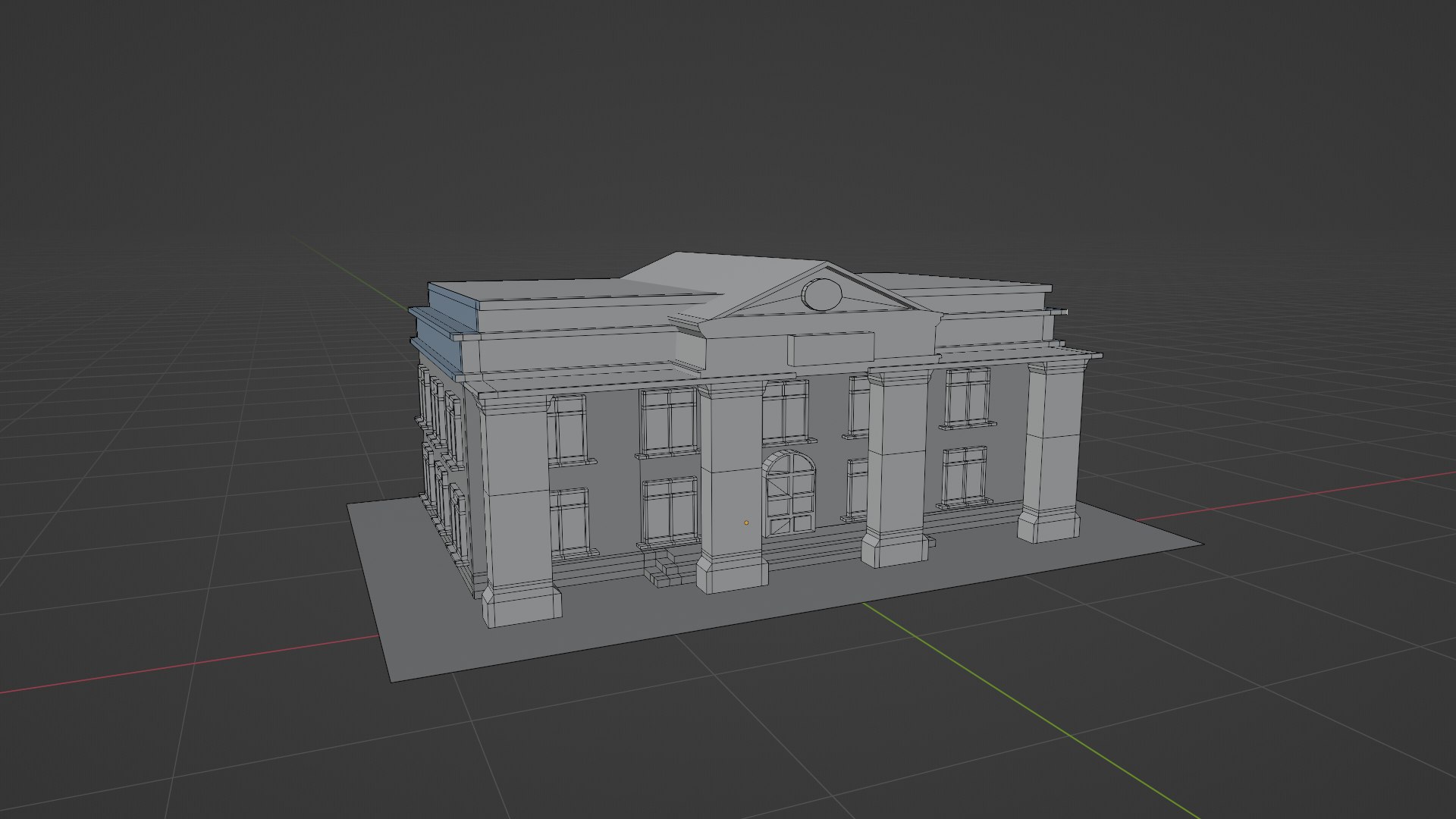 Bank Building Model - TurboSquid 2140148