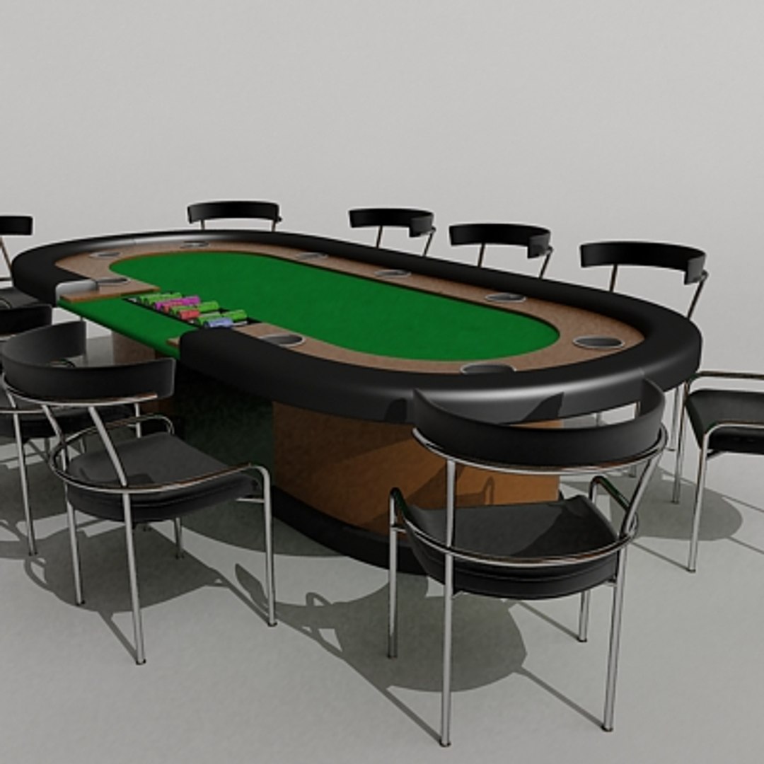 3d poker table model