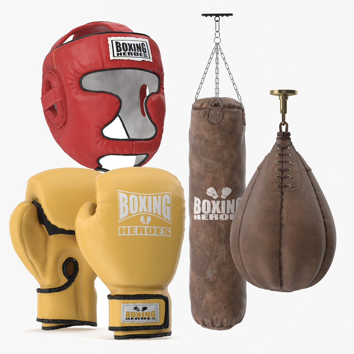 3D Boxing Equipment Set - TurboSquid 1856820