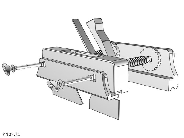 3d model grooving plane