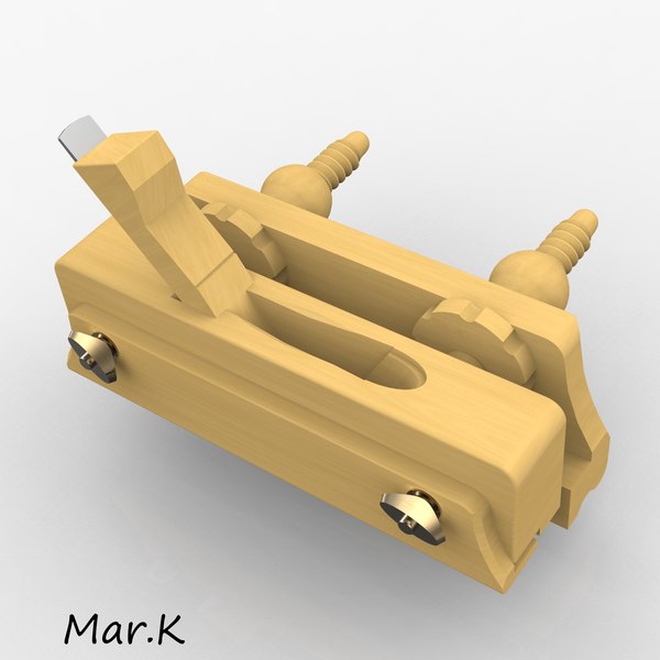 3d model grooving plane