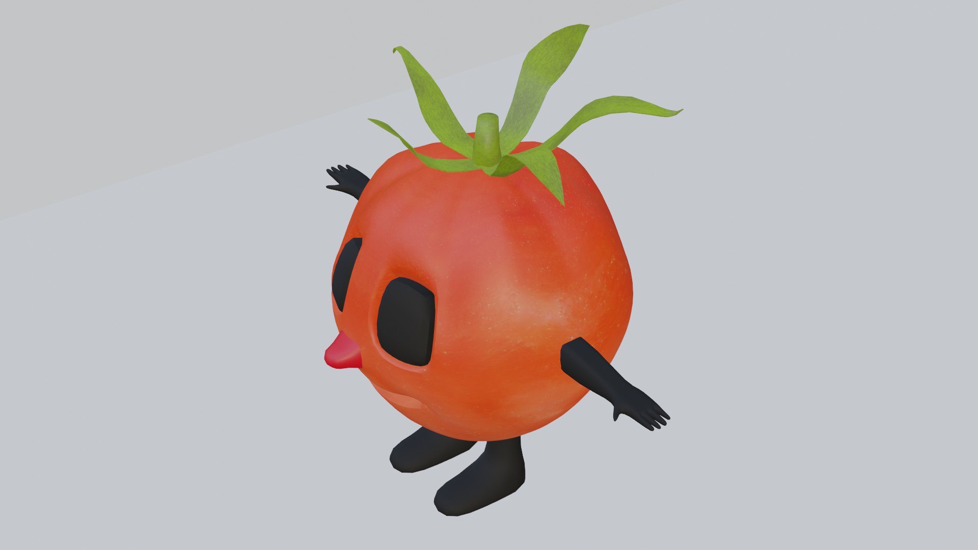 Tomato Cartoon 3D Model - TurboSquid 1941486