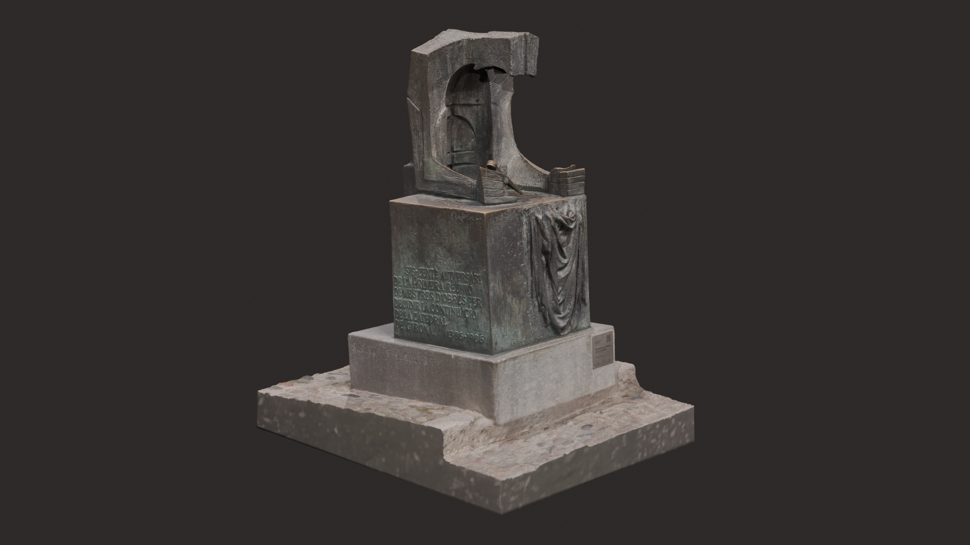 3D Model Of Statue By Josep Maria Subirachs In Girona Model ...