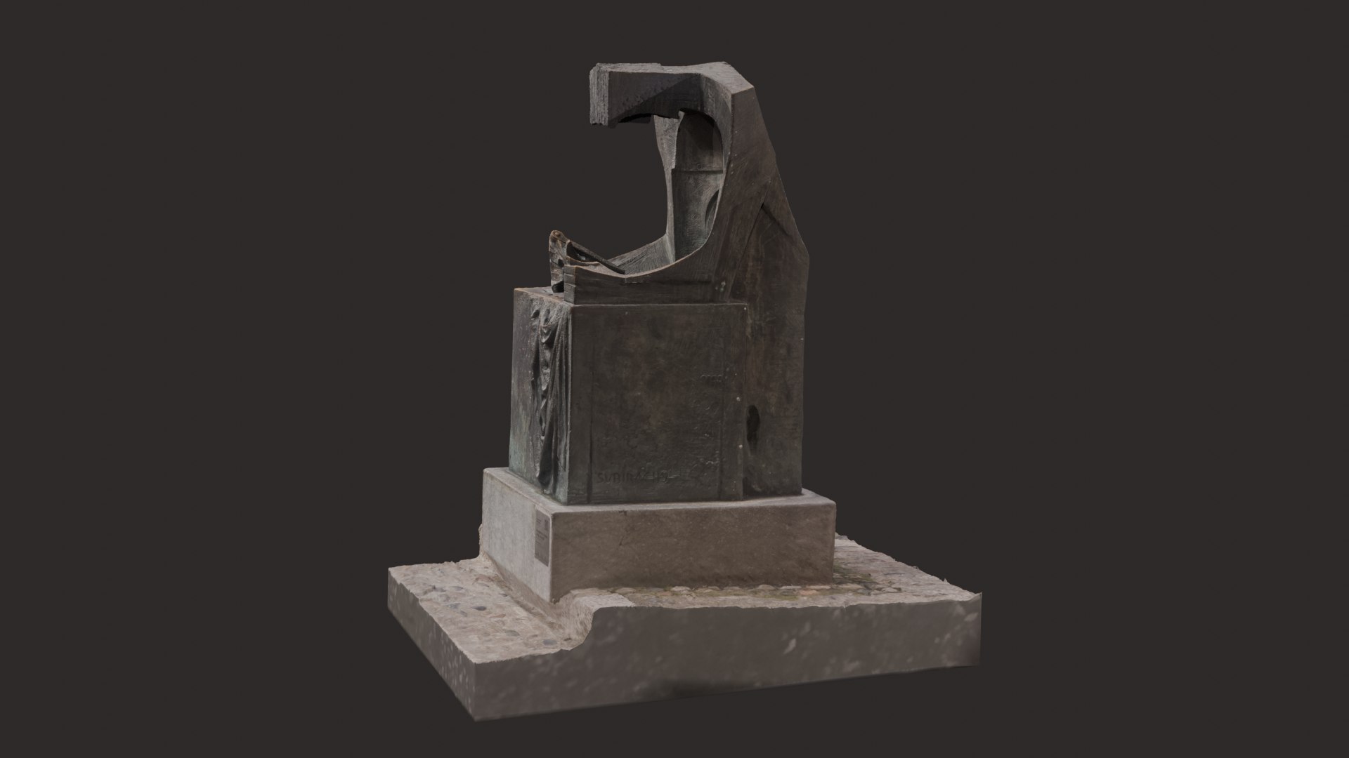 3D Model Of Statue By Josep Maria Subirachs In Girona Model ...
