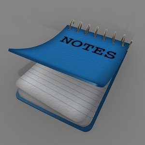 Simple Notebook 3D Model - TurboSquid 1737611