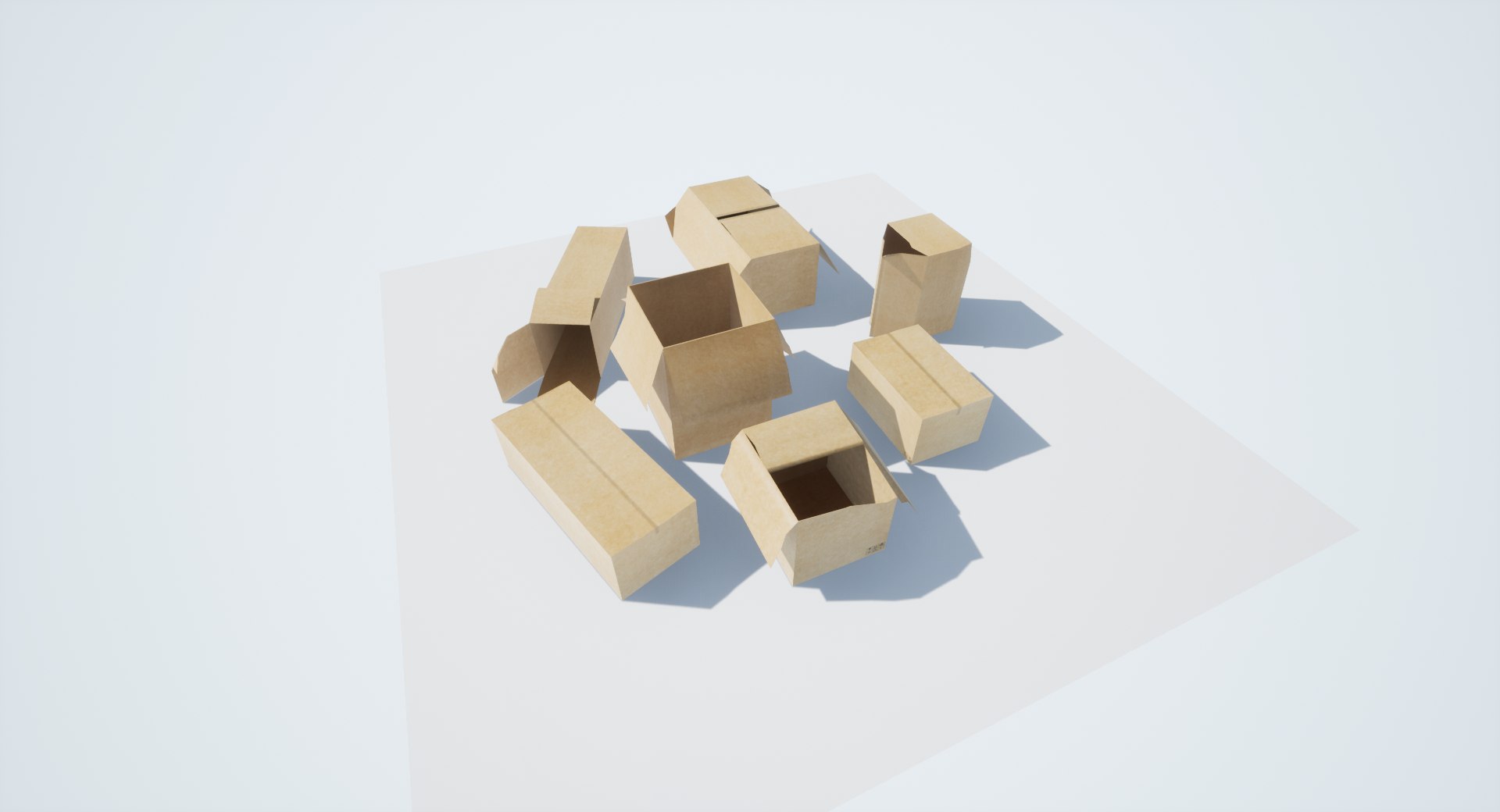 3D Boxes Low-poly Pbr Model - TurboSquid 1386104