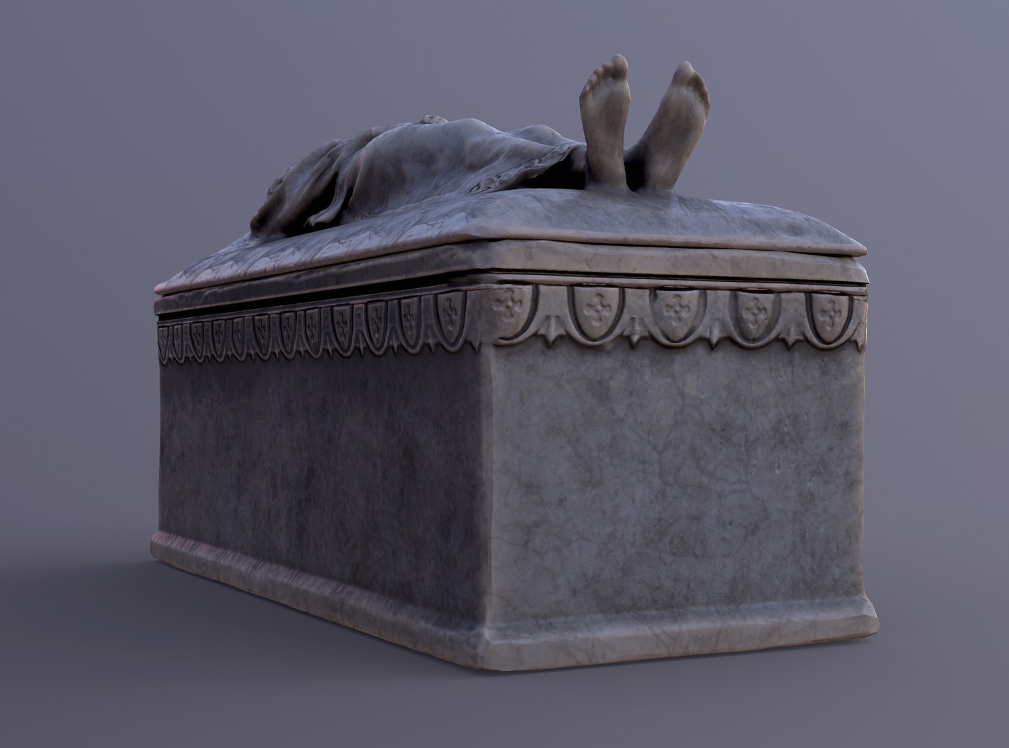 Medieval Stone Sarcophagus 3D Model - TurboSquid 2149377