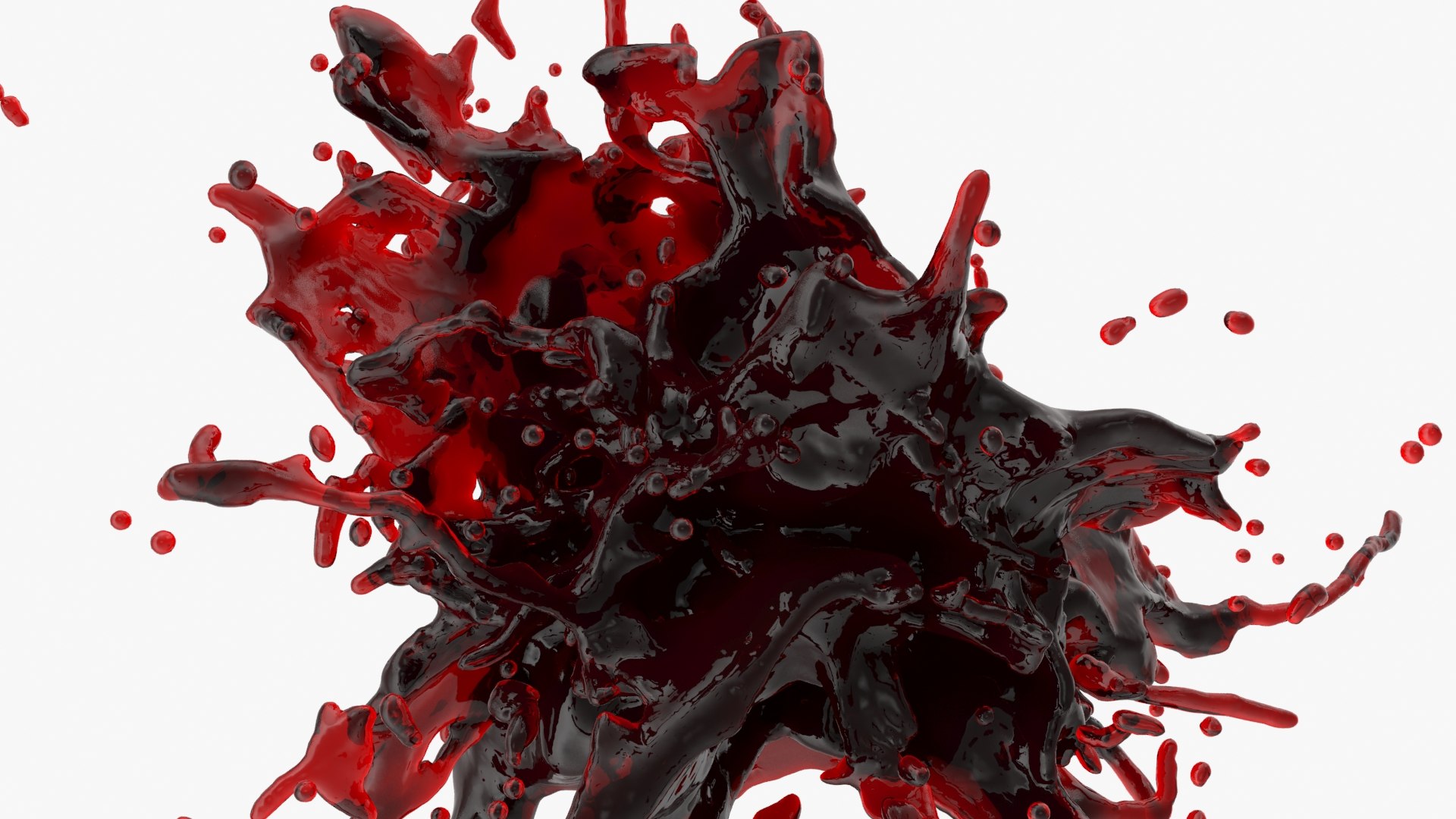 3D Blood Splash 22 - TurboSquid 1874192