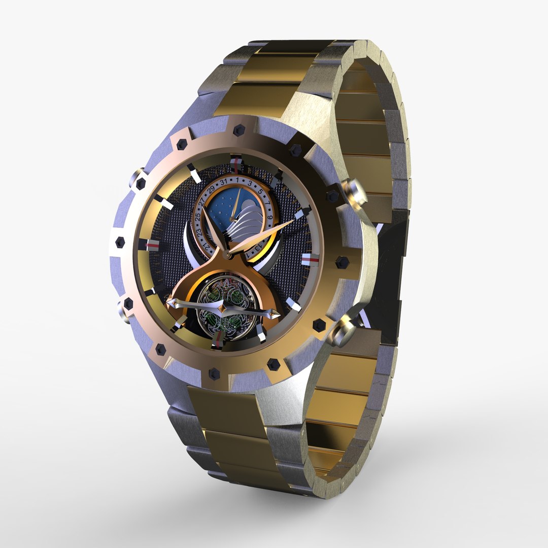 Generic New Concept Watch Design 3D Model - TurboSquid 1831934