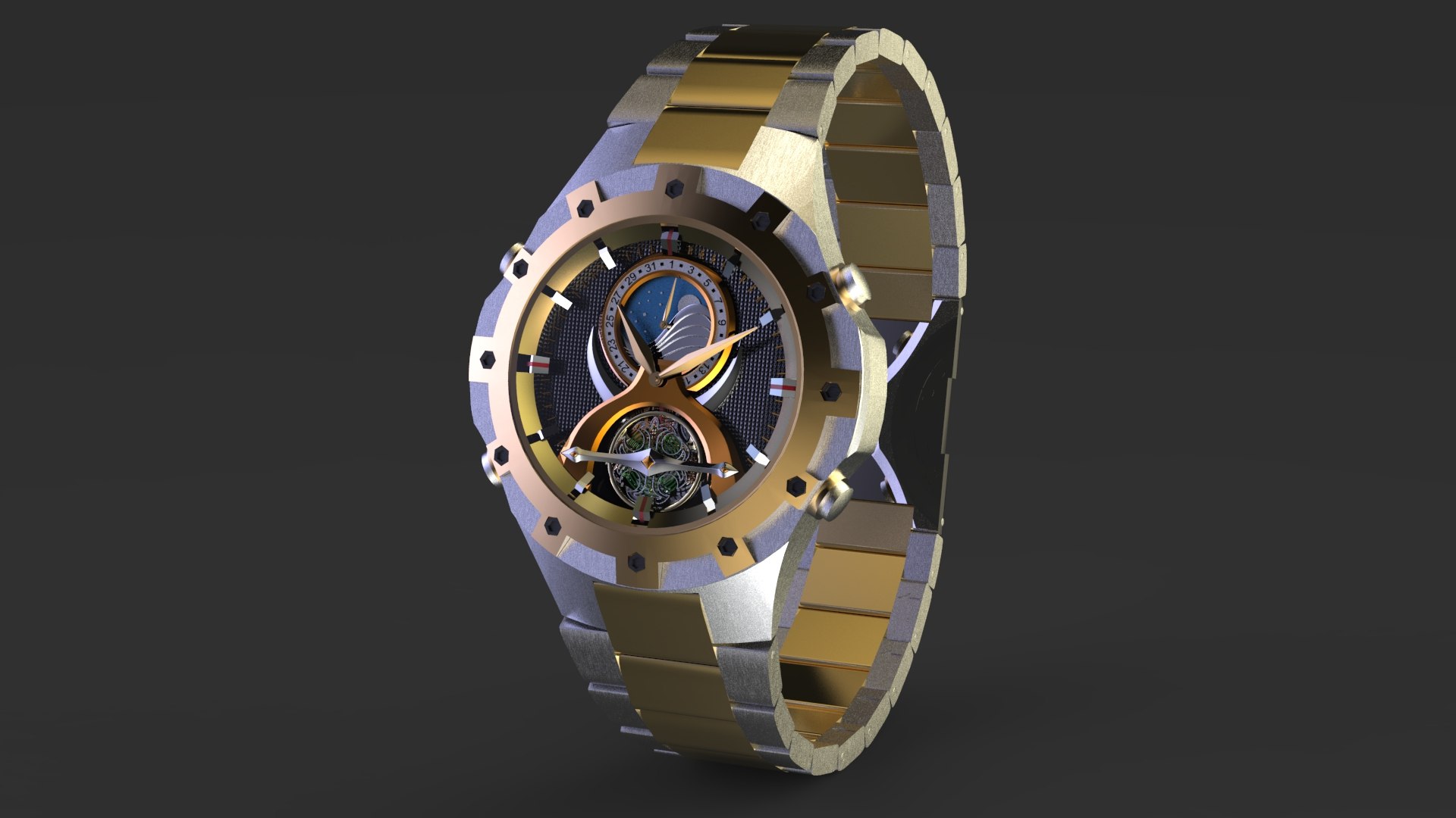 Generic New Concept Watch Design 3D Model - TurboSquid 1831934