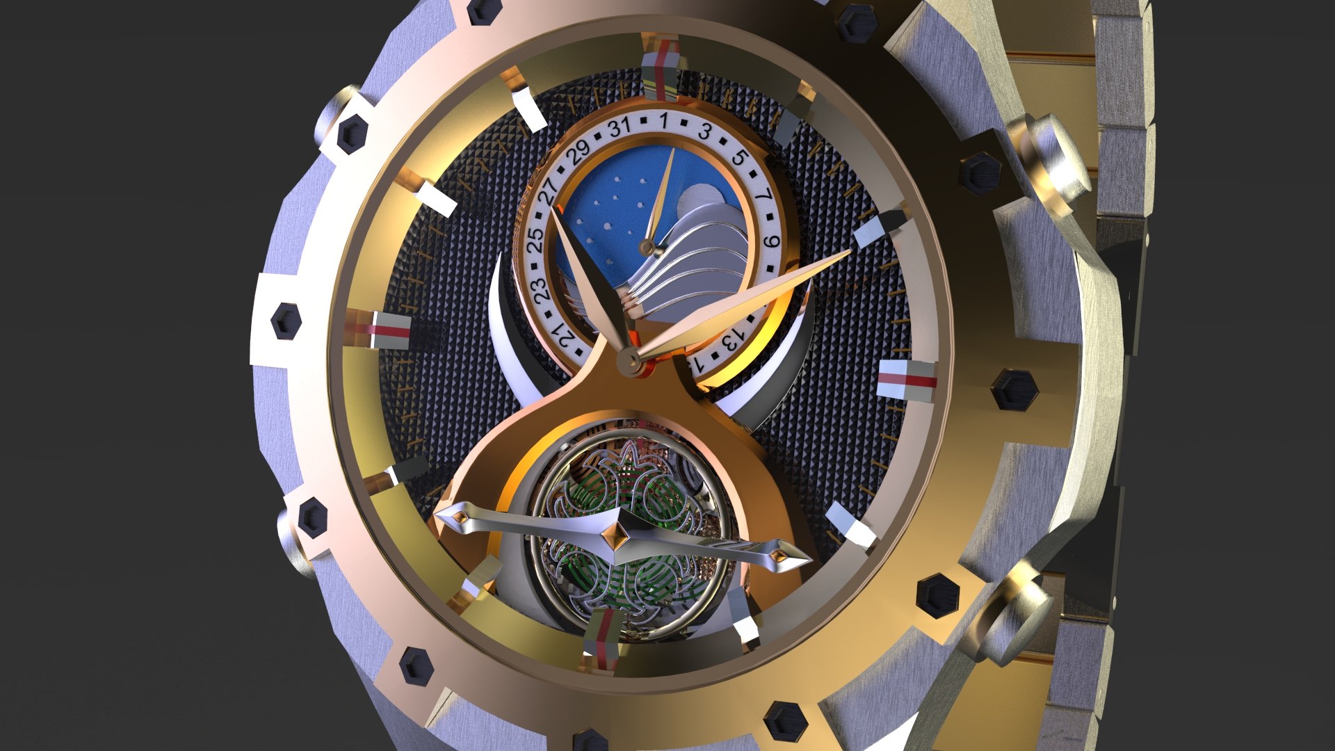 Generic New Concept Watch Design 3D Model - TurboSquid 1831934