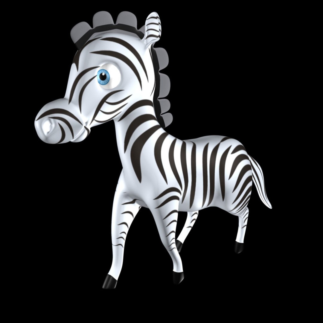 Zebra Walk Cycle Obj