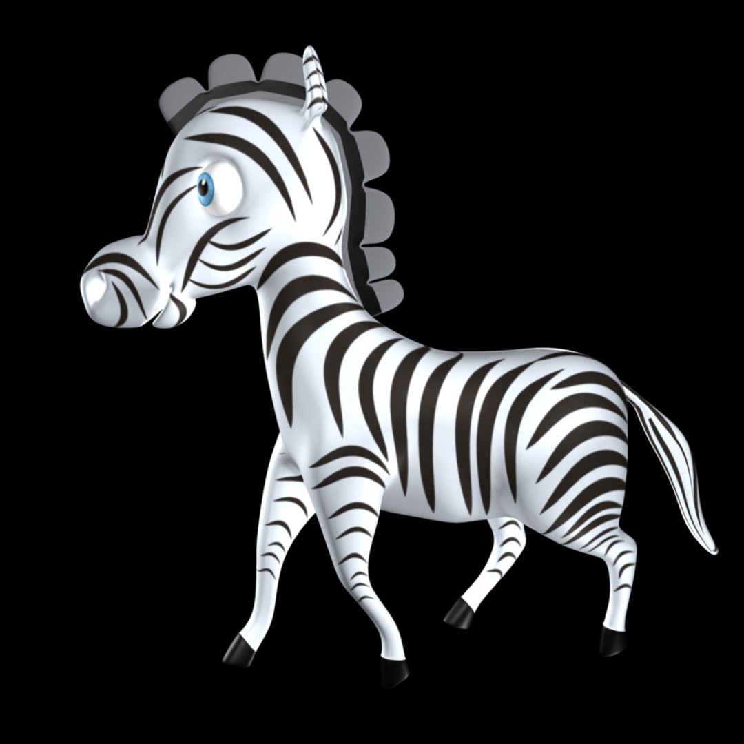 Zebra Walk Cycle Obj