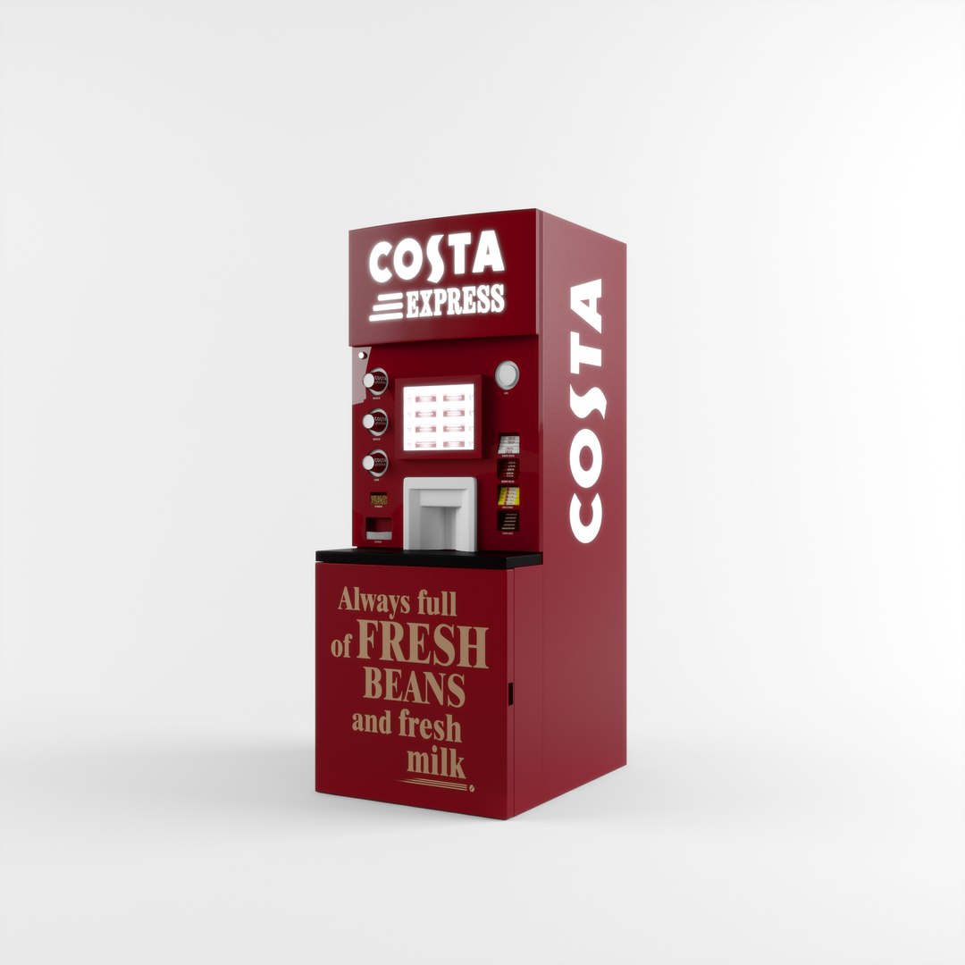 3D Costa Express Machine - TurboSquid 1301243