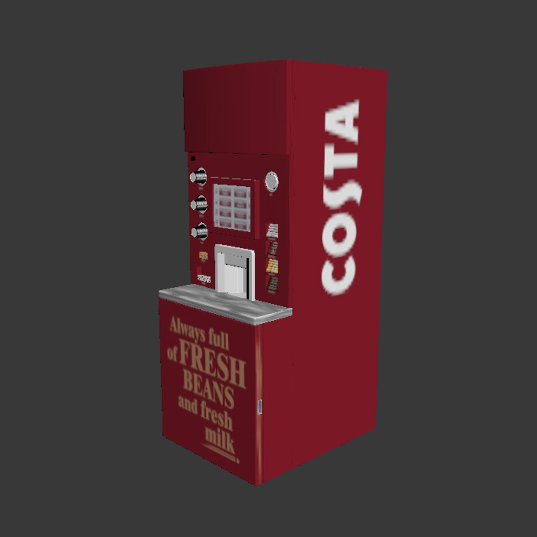 3D Costa Express Machine - TurboSquid 1301243