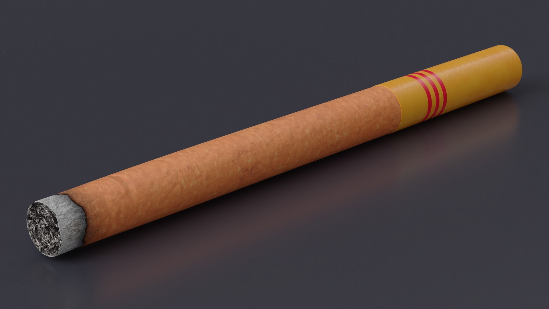 Lighted Cigar With Filter 3D Model - TurboSquid 2258185
