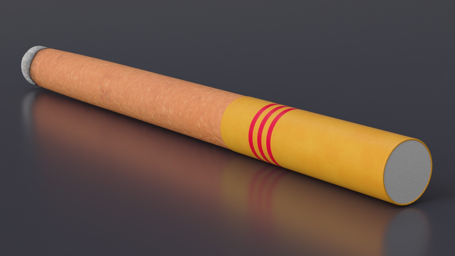 Lighted Cigar With Filter 3D Model - TurboSquid 2258185