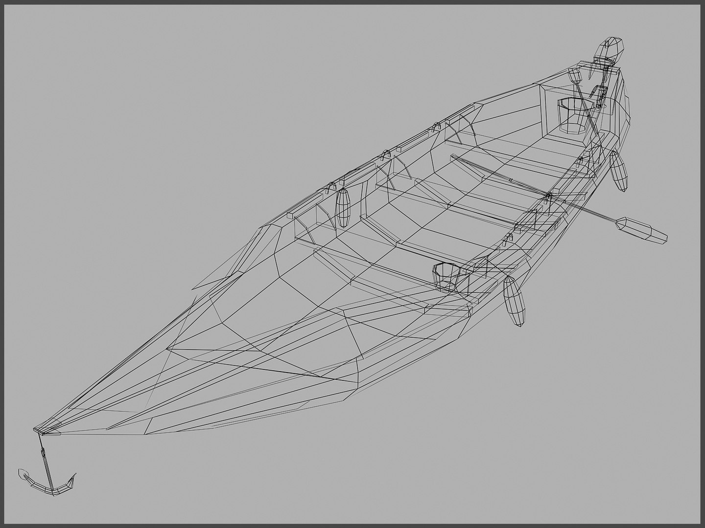 blue boat games 3d model