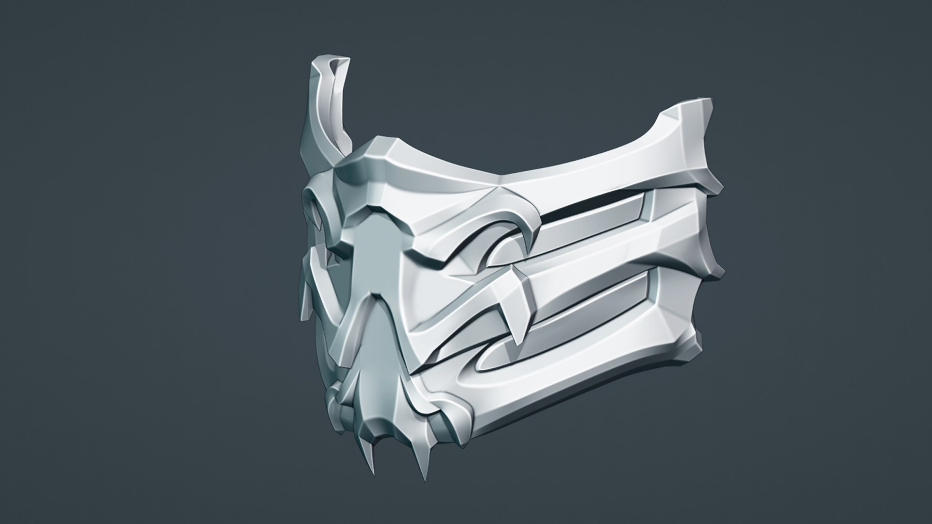 Samurai Mask Style 3D Print Ready Model - TurboSquid 2063133