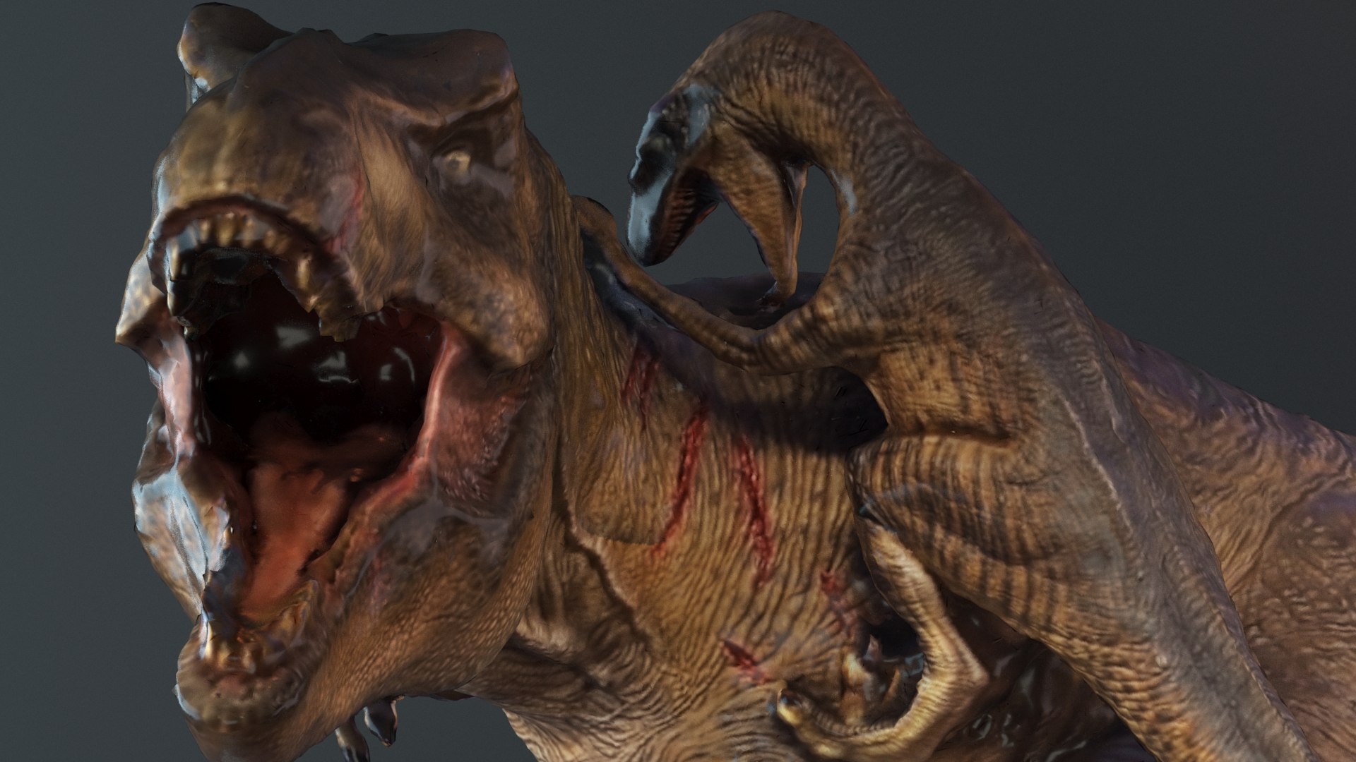 3D T-rex Memorial - TurboSquid 2339559