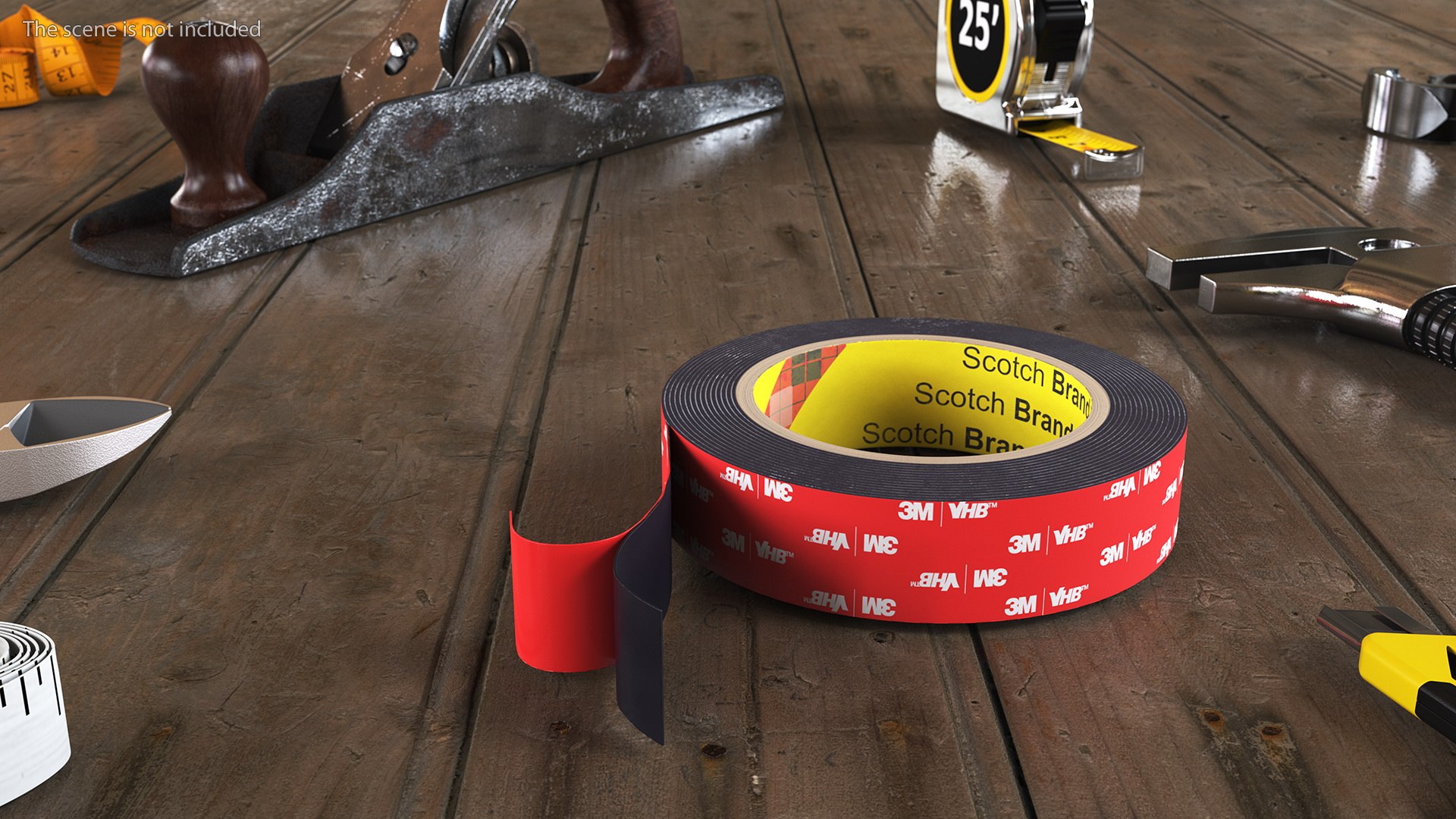 VHB 3M 5952 Double Sided Acrylic Foam Tape Model - TurboSquid 1830796