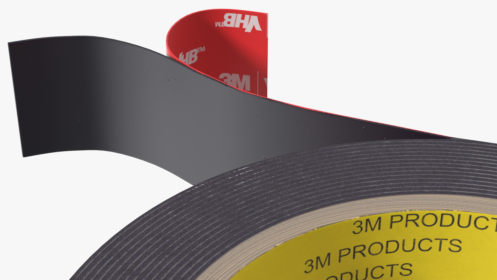 VHB 3M 5952 Double Sided Acrylic Foam Tape model - TurboSquid 1830796