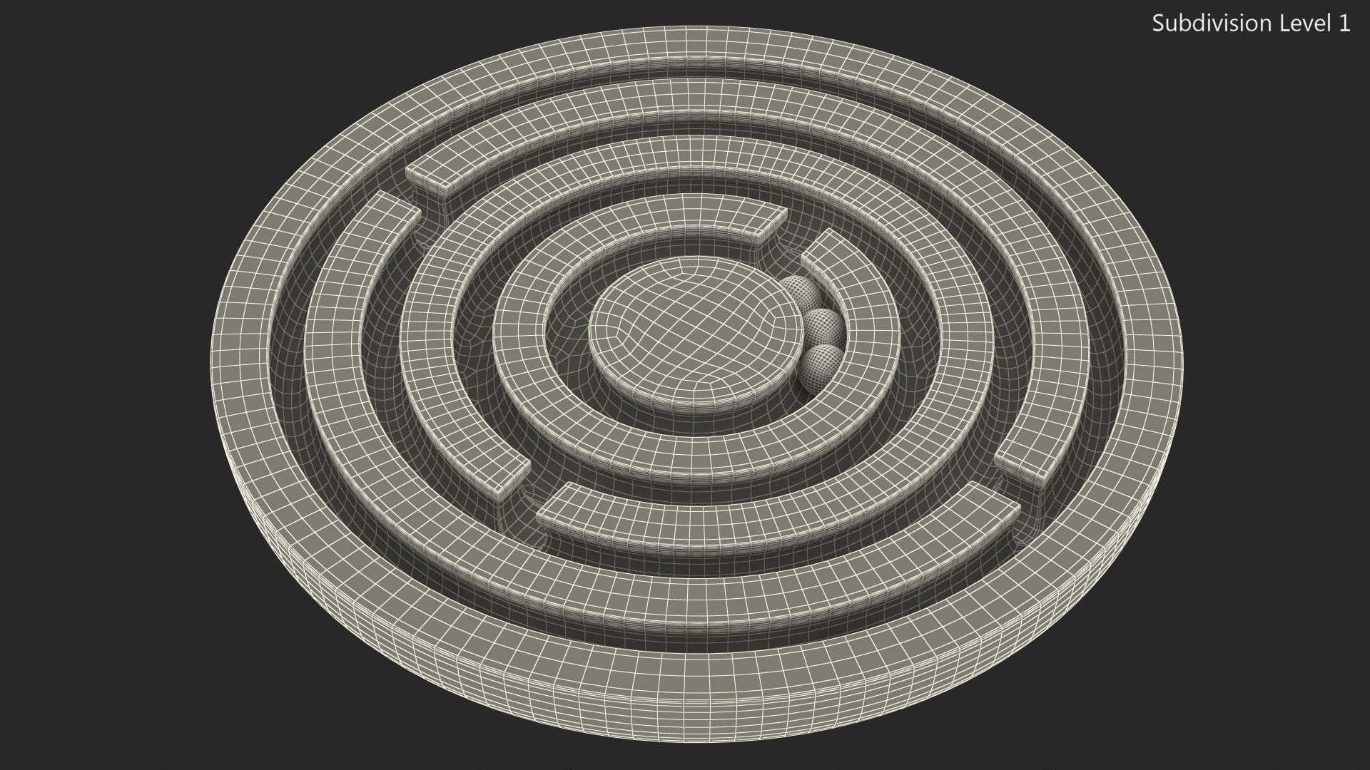 3D Round Wooden Marble Labyrinth Game - TurboSquid 1782488