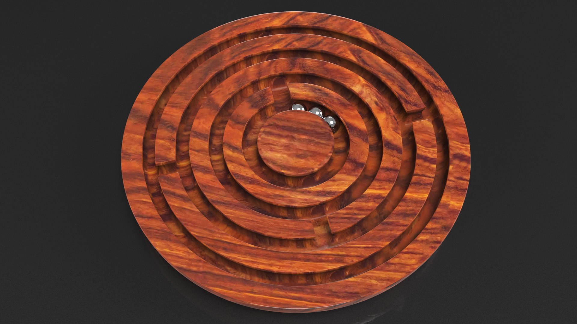 3D Round Wooden Marble Labyrinth Game - TurboSquid 1782488