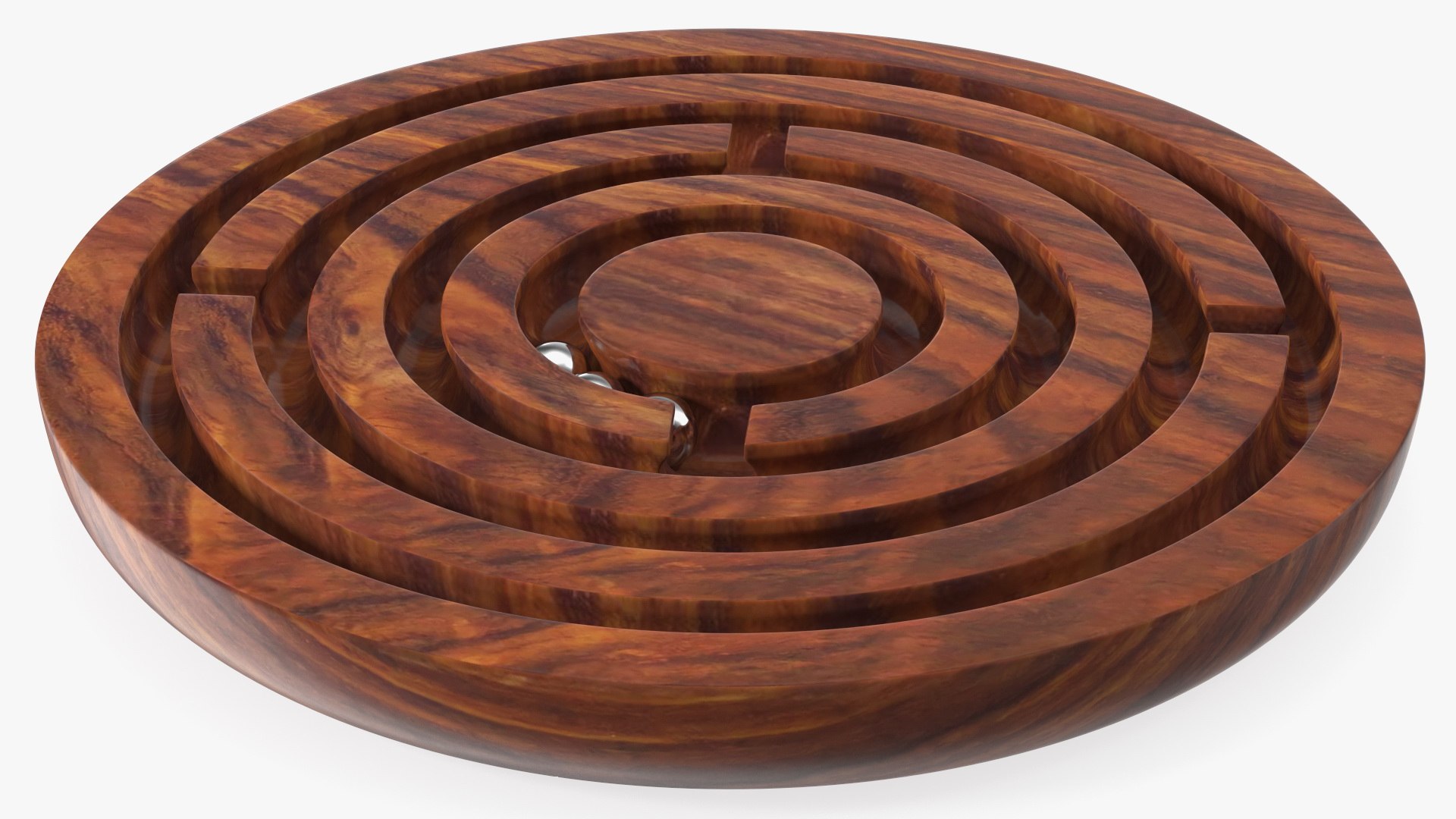 3D Round Wooden Marble Labyrinth Game - TurboSquid 1782488