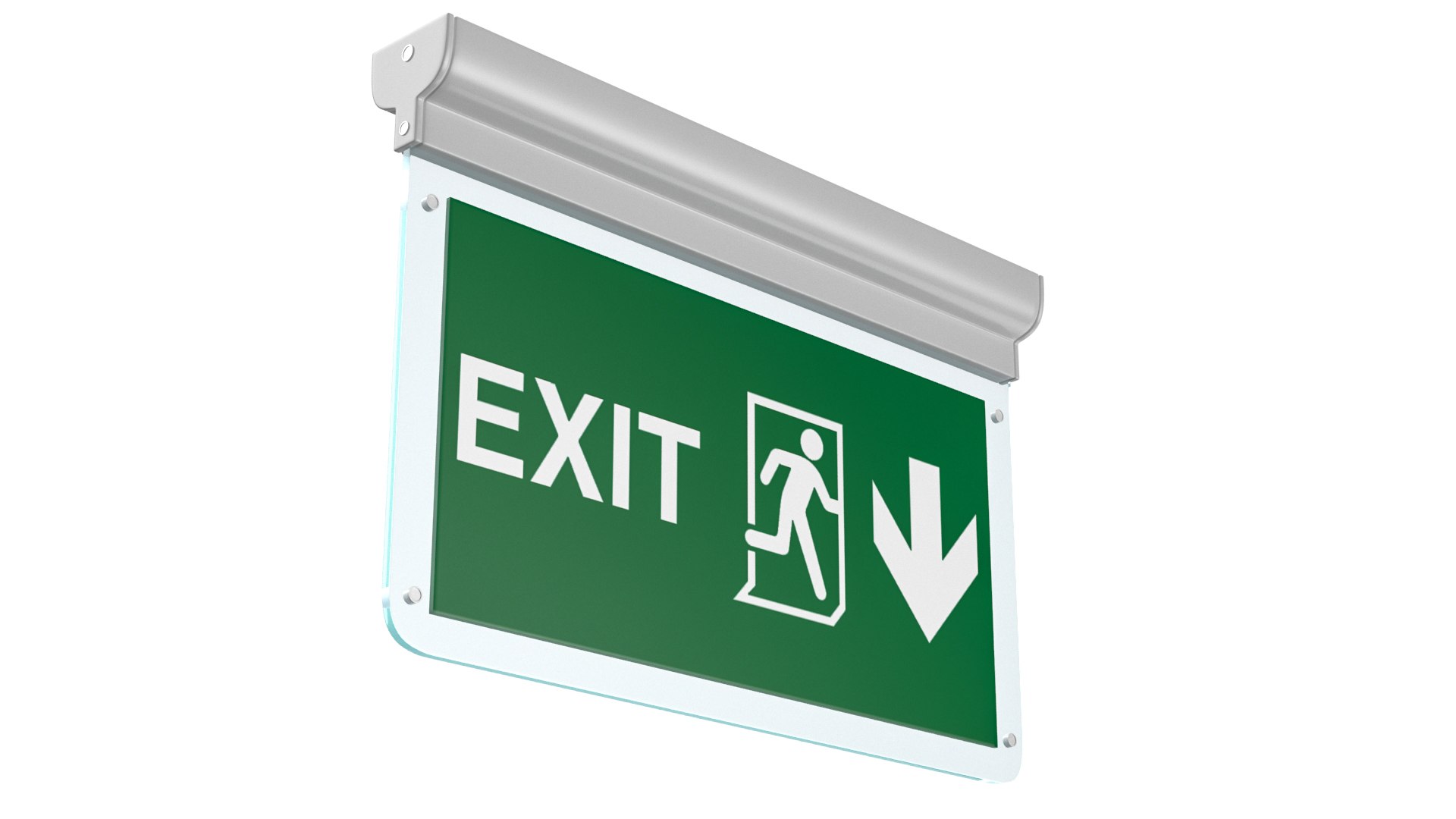 Exit Sign 3D Model - TurboSquid 1493748