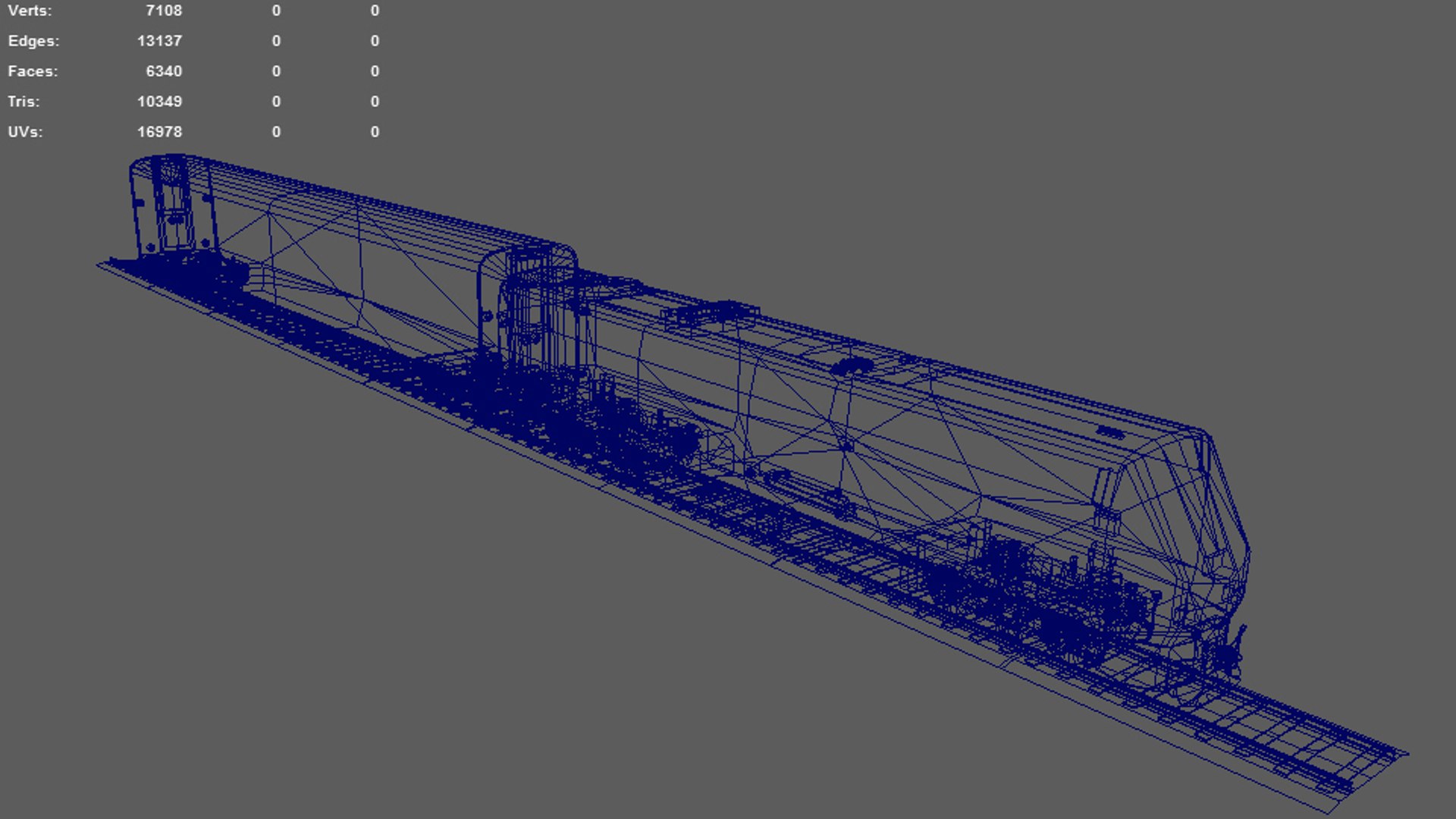 3ds Max Train Engines Locomotive
