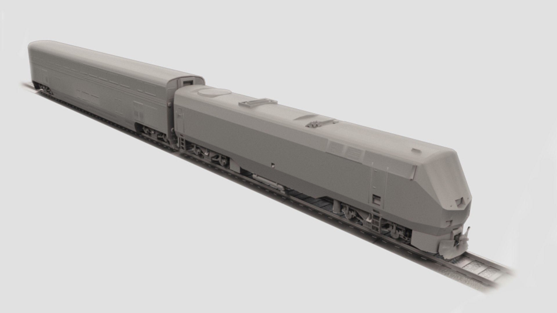 3ds Max Train Engines Locomotive