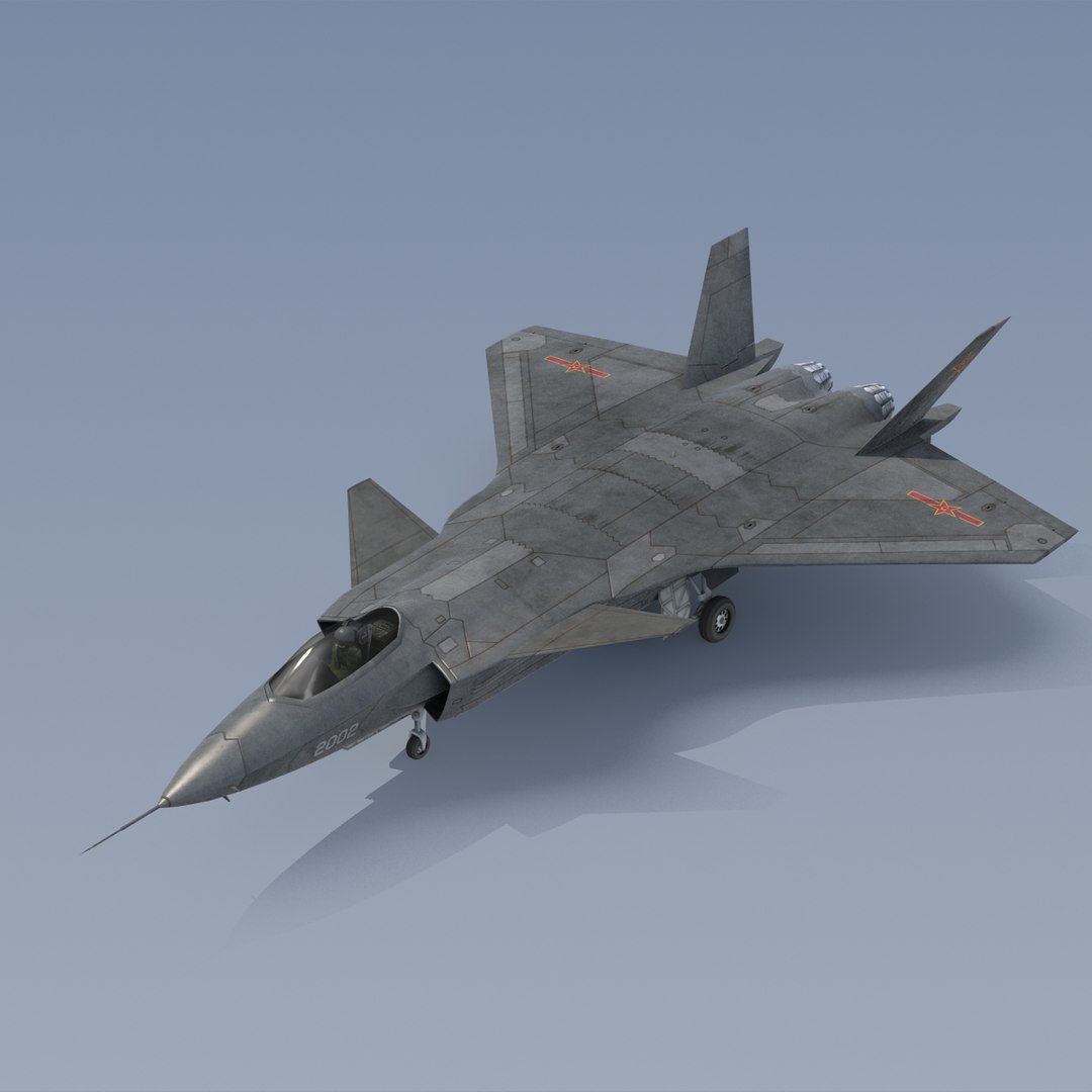 3D Chengdu J-20 Stealth Fighter Model - TurboSquid 1496365