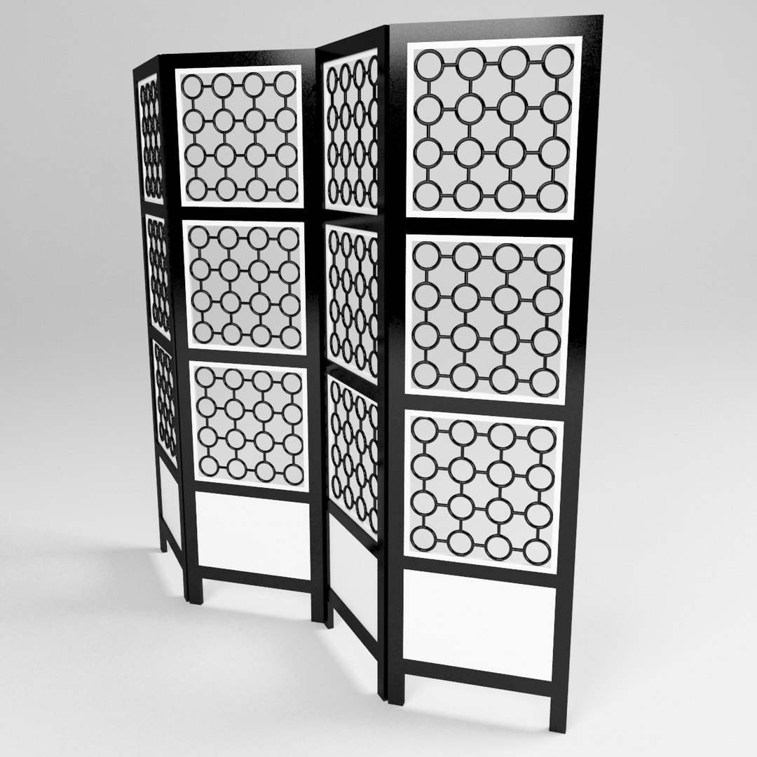 3d model room divider