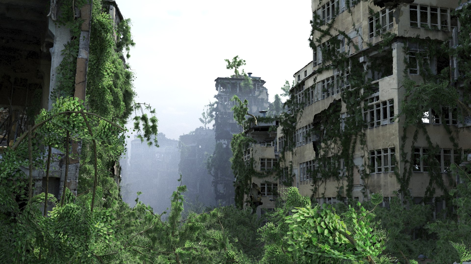 3D Model Apocalyptic Buildings Pack - TurboSquid 2284383