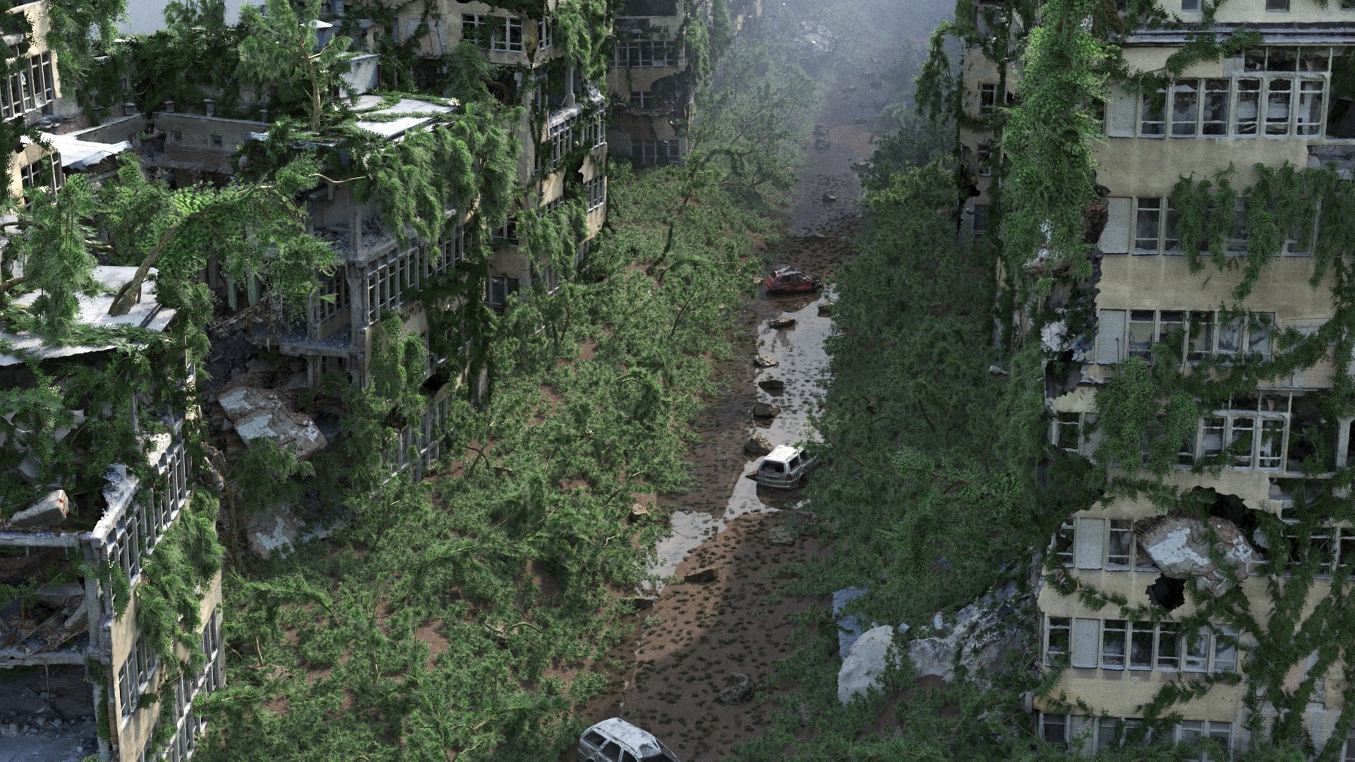 3D Model Apocalyptic Buildings Pack Animated - TurboSquid 2284383