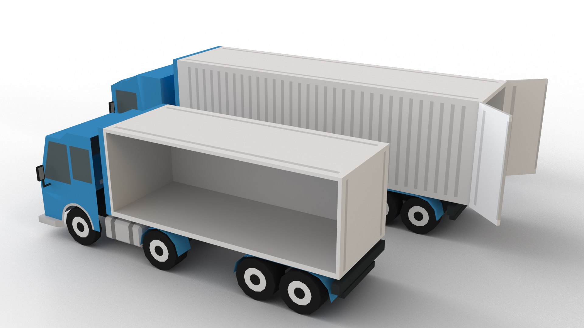 3D Model Transport Tir Low Poly For Industry - TurboSquid 1998034