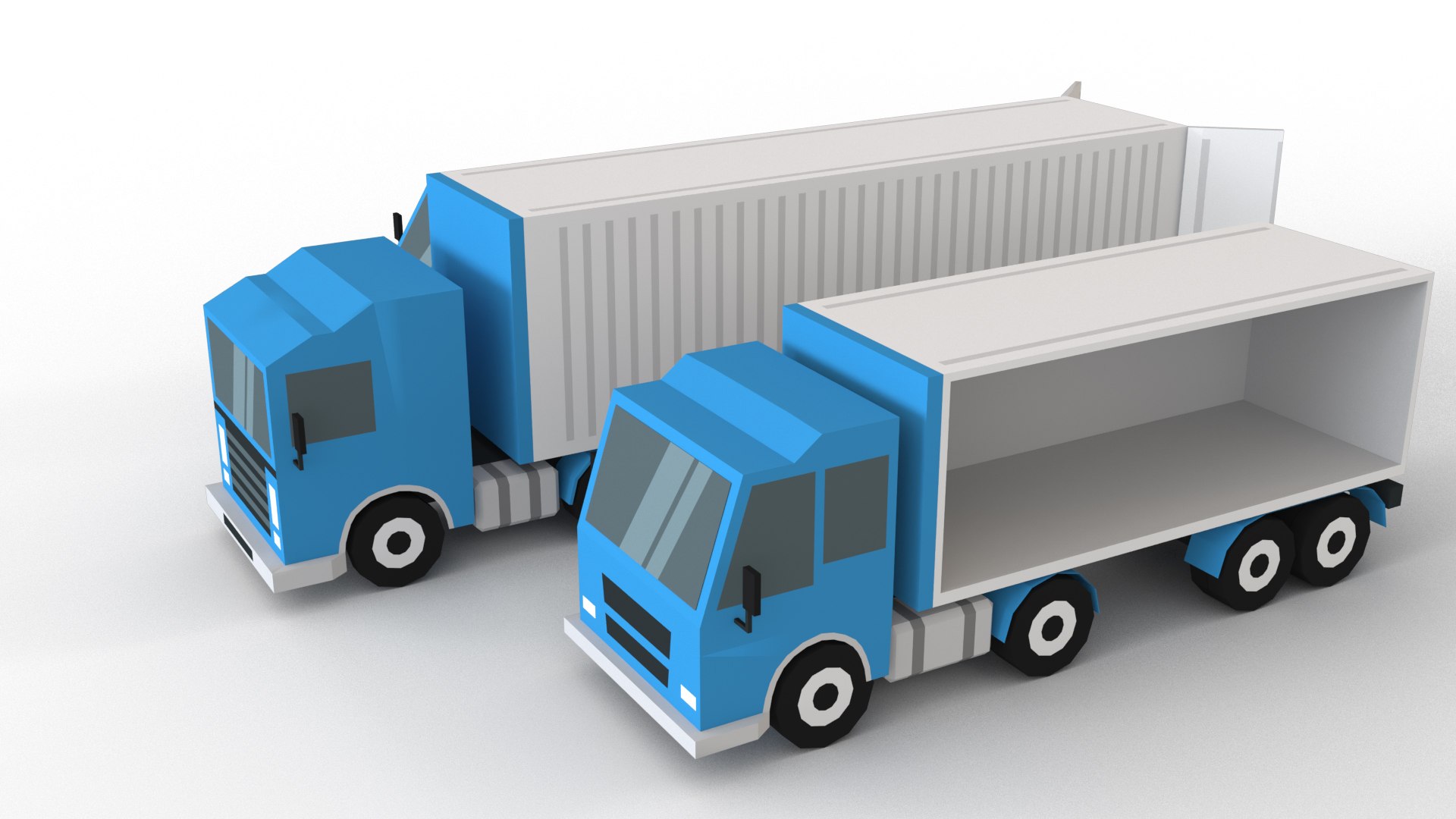 3D Model Transport Tir Low Poly For Industry - TurboSquid 1998034