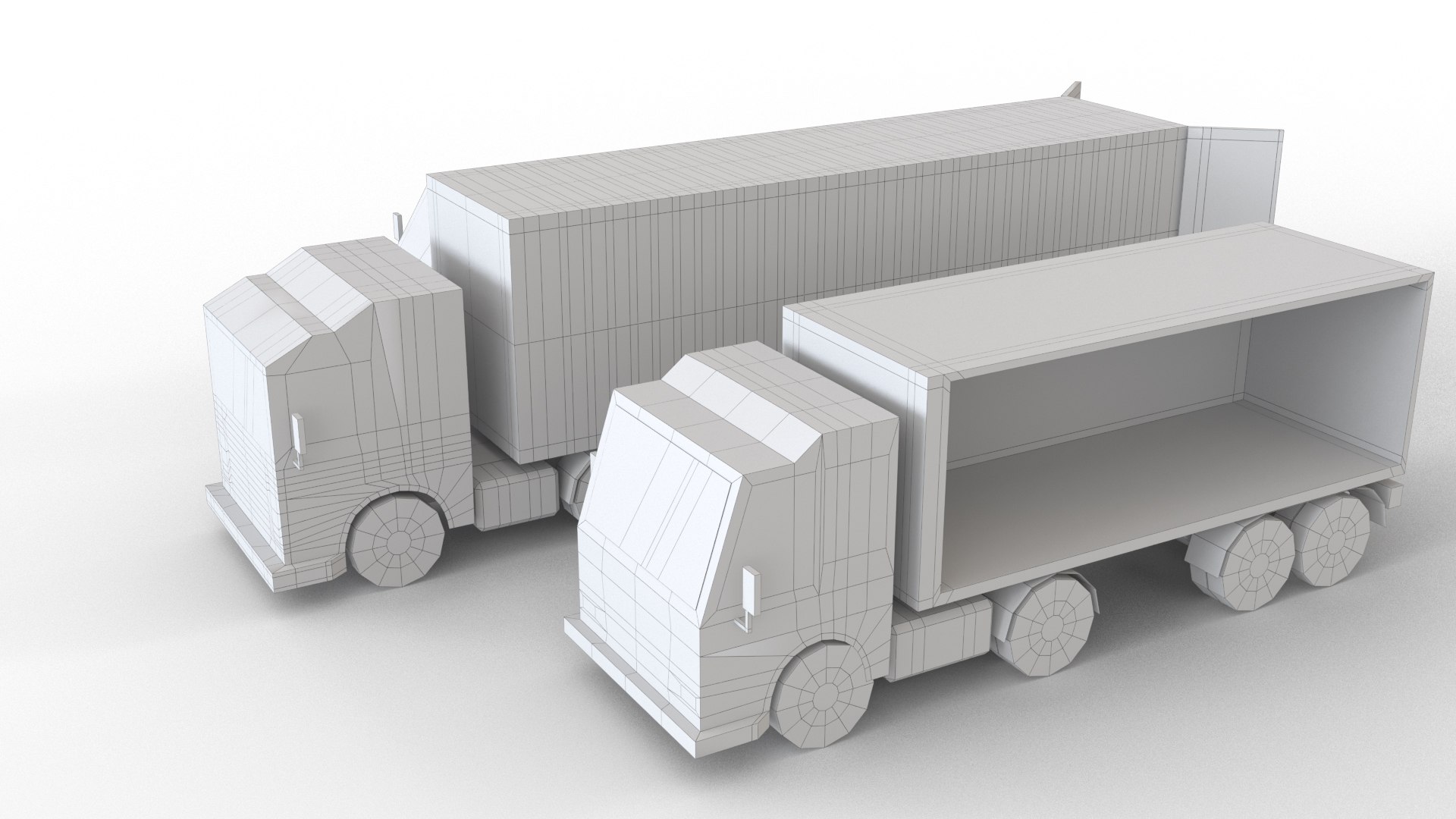 3D Model Transport Tir Low Poly For Industry - TurboSquid 1998034