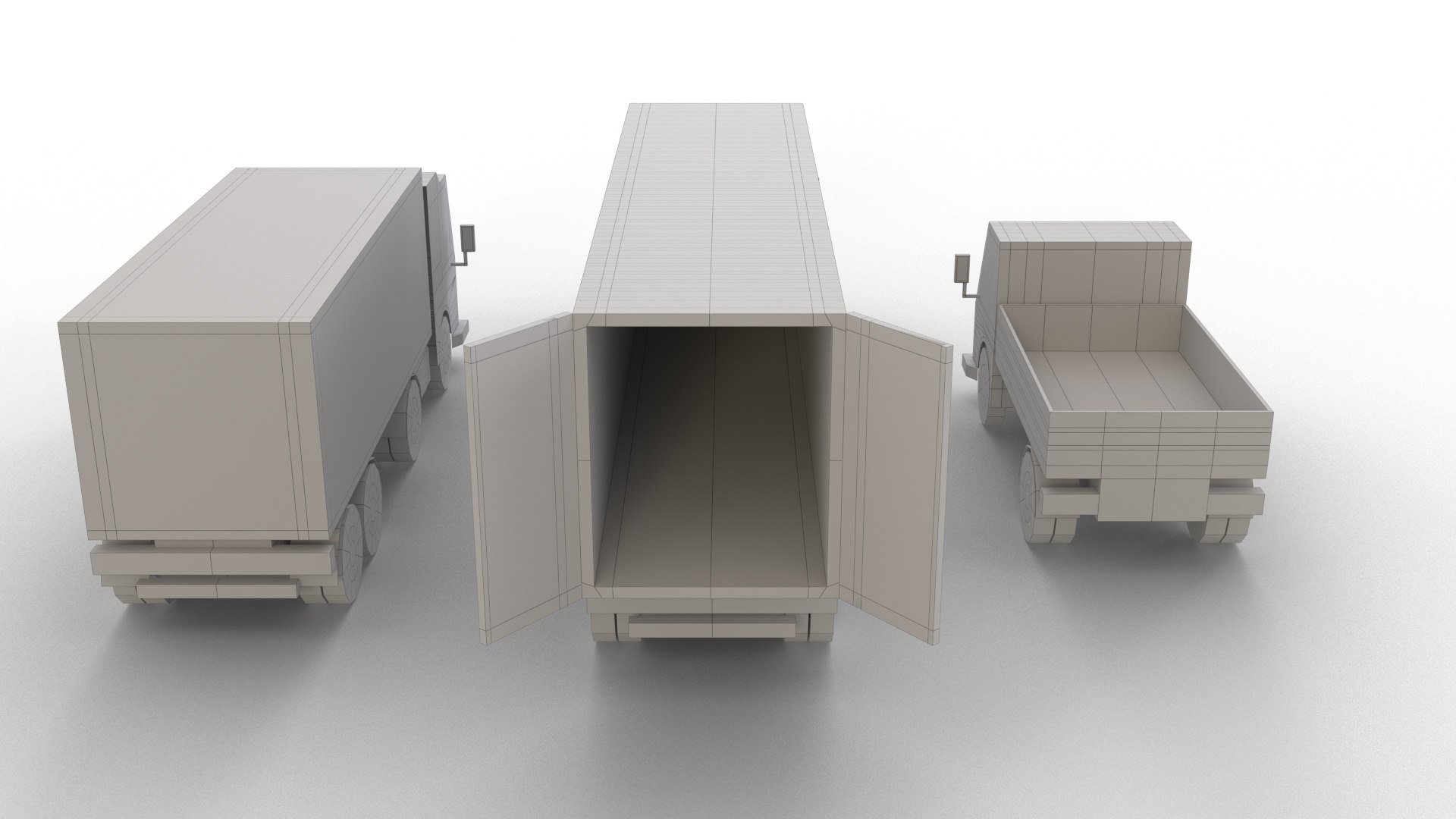 3D Model Transport Tir Low Poly For Industry - TurboSquid 1998034