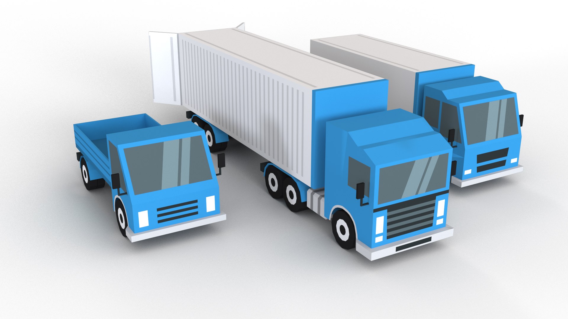 3D Model Transport Tir Low Poly For Industry - TurboSquid 1998034