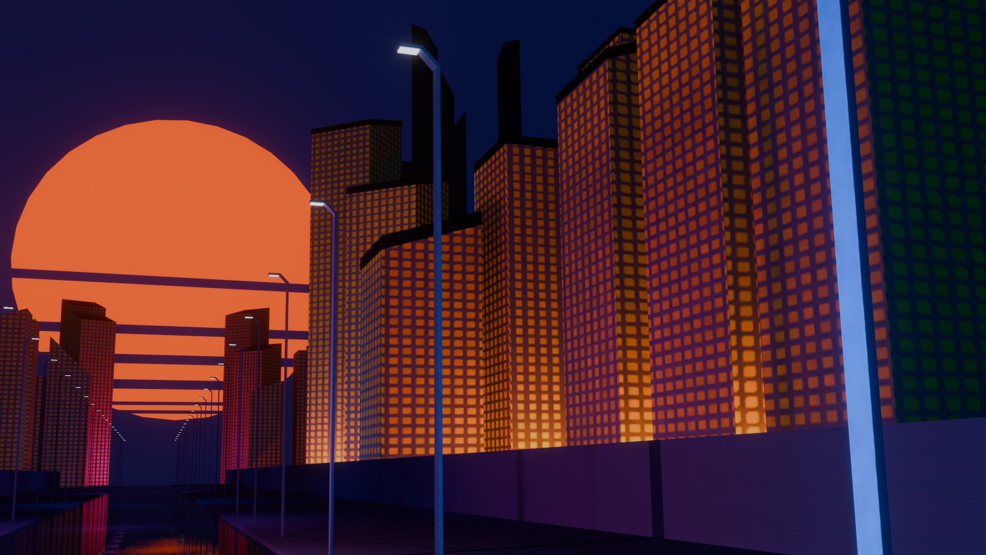 3D Vaporwave Scene - TurboSquid 2157343